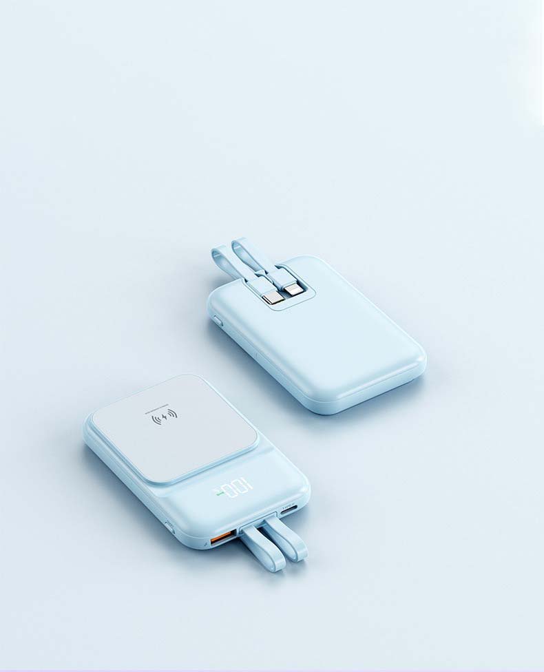 Power Bank with Built-in Cable MagSafe10000mAh Slim Size OEM Factory ...