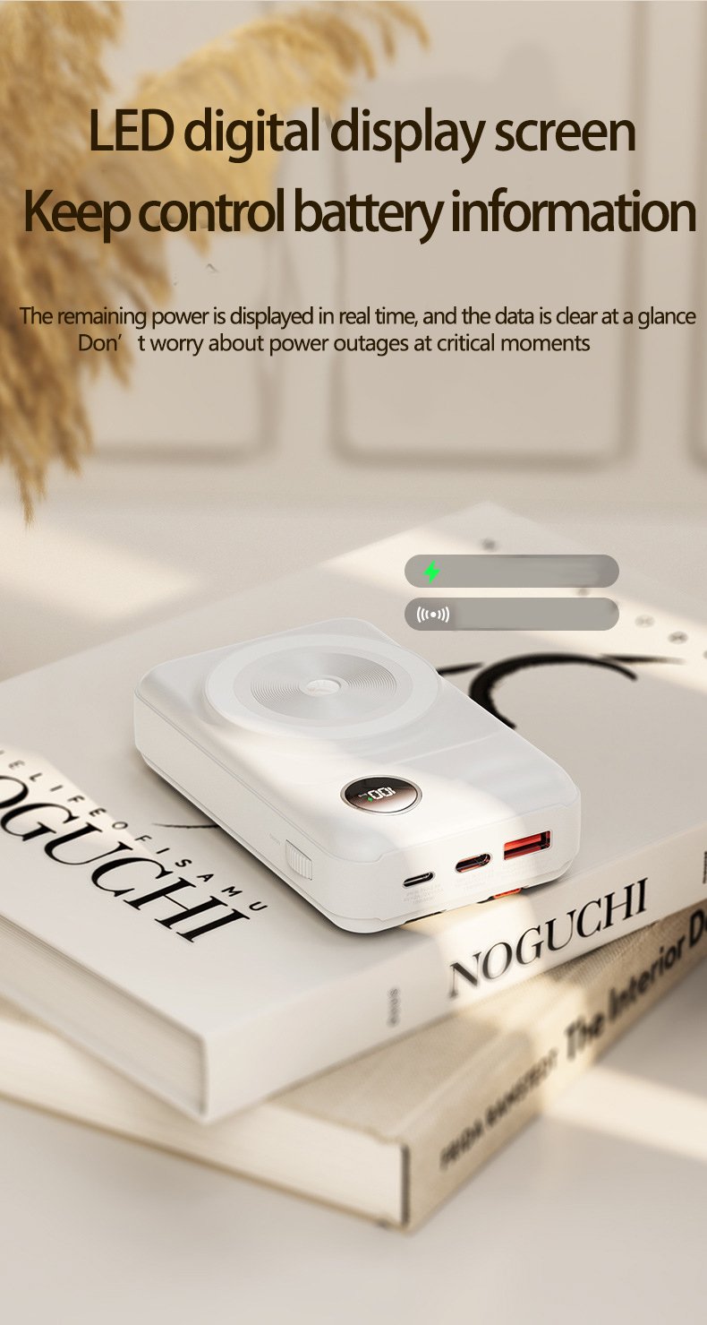 Type C Power Bank Apple MagSafe MagSage Portable Charger 20000mAh PD22 ...