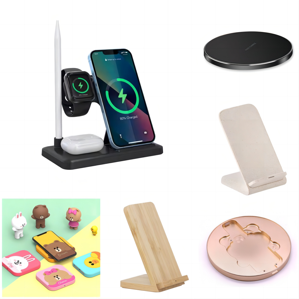 4 in 1 Apple Charging Station Colorful Night Light Wireless Charger OEM ...